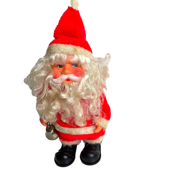 Vintage | Holiday | Vintage Santa Claus With Bell 97s Christmas Decor ...